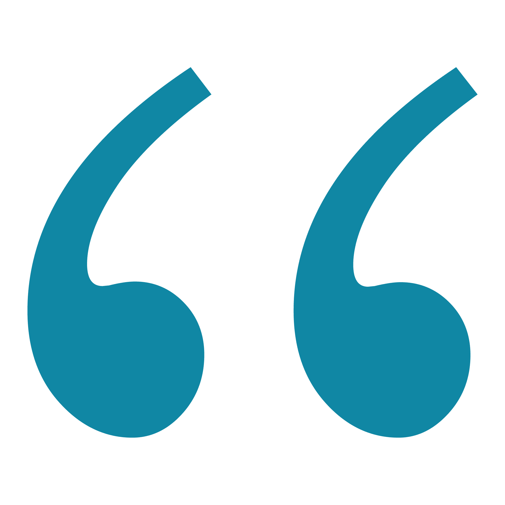 Blue Quote Icon | Clear Comfort